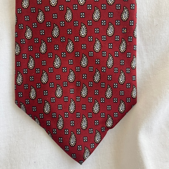 Accessories | Elegant Red Paisley Mens Tie From The Custom Shop | Poshmark